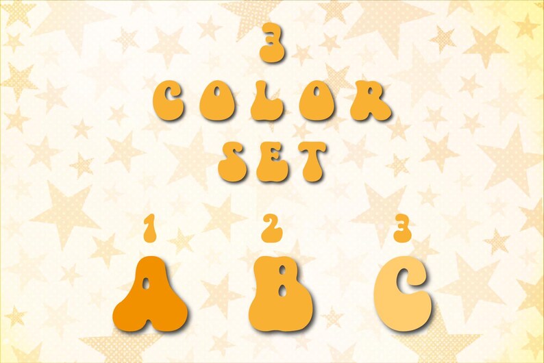 Retro Groovy Alphabet – 70s Style. PNG & SVG Files for DIY Crafts ...