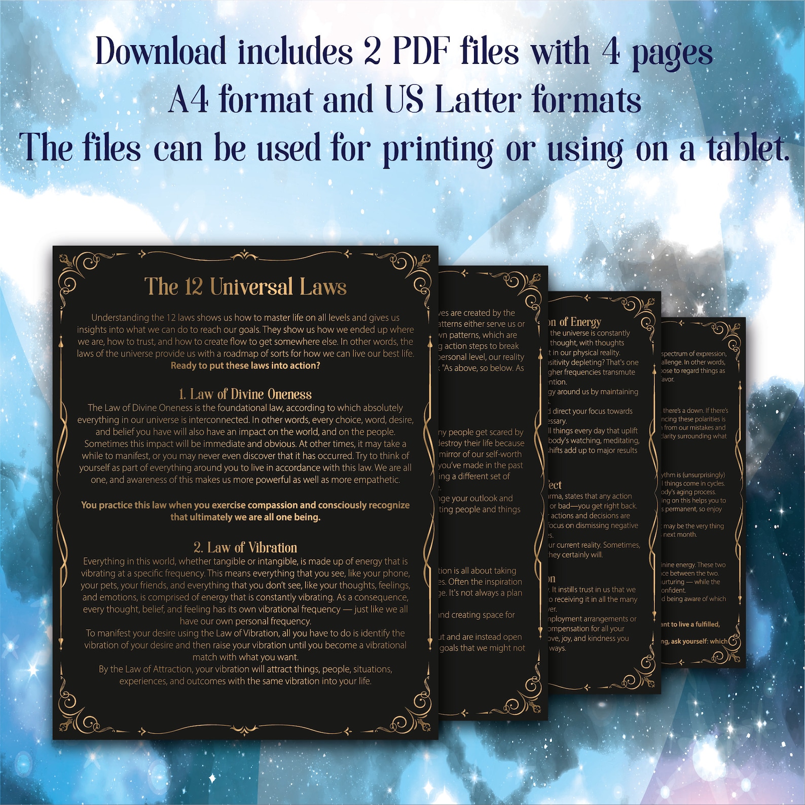 The 12 Laws of the Universe. Cheatsheet. Spirituality. Wellness ...