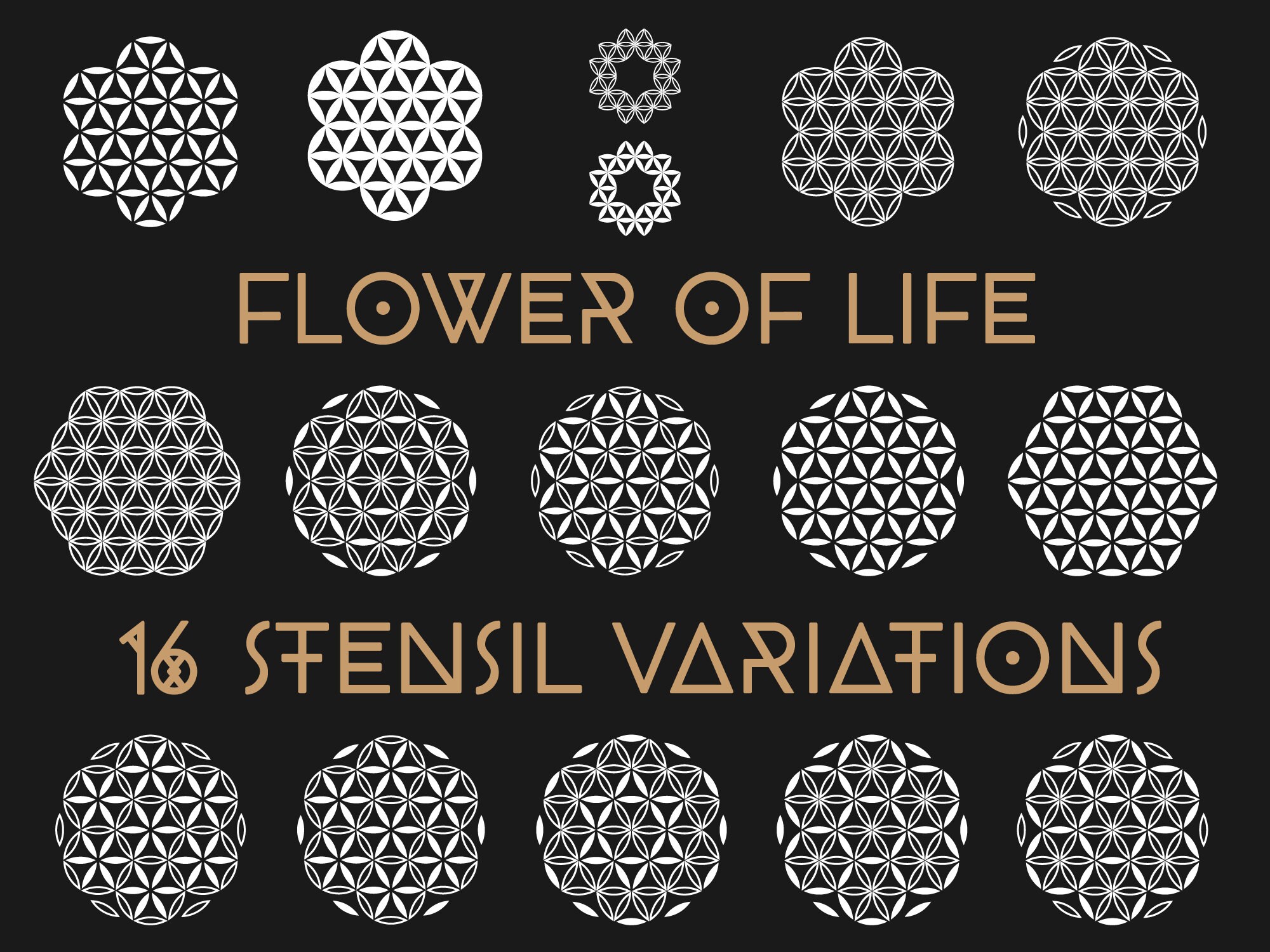 Flower Of Life Pattern Variations
