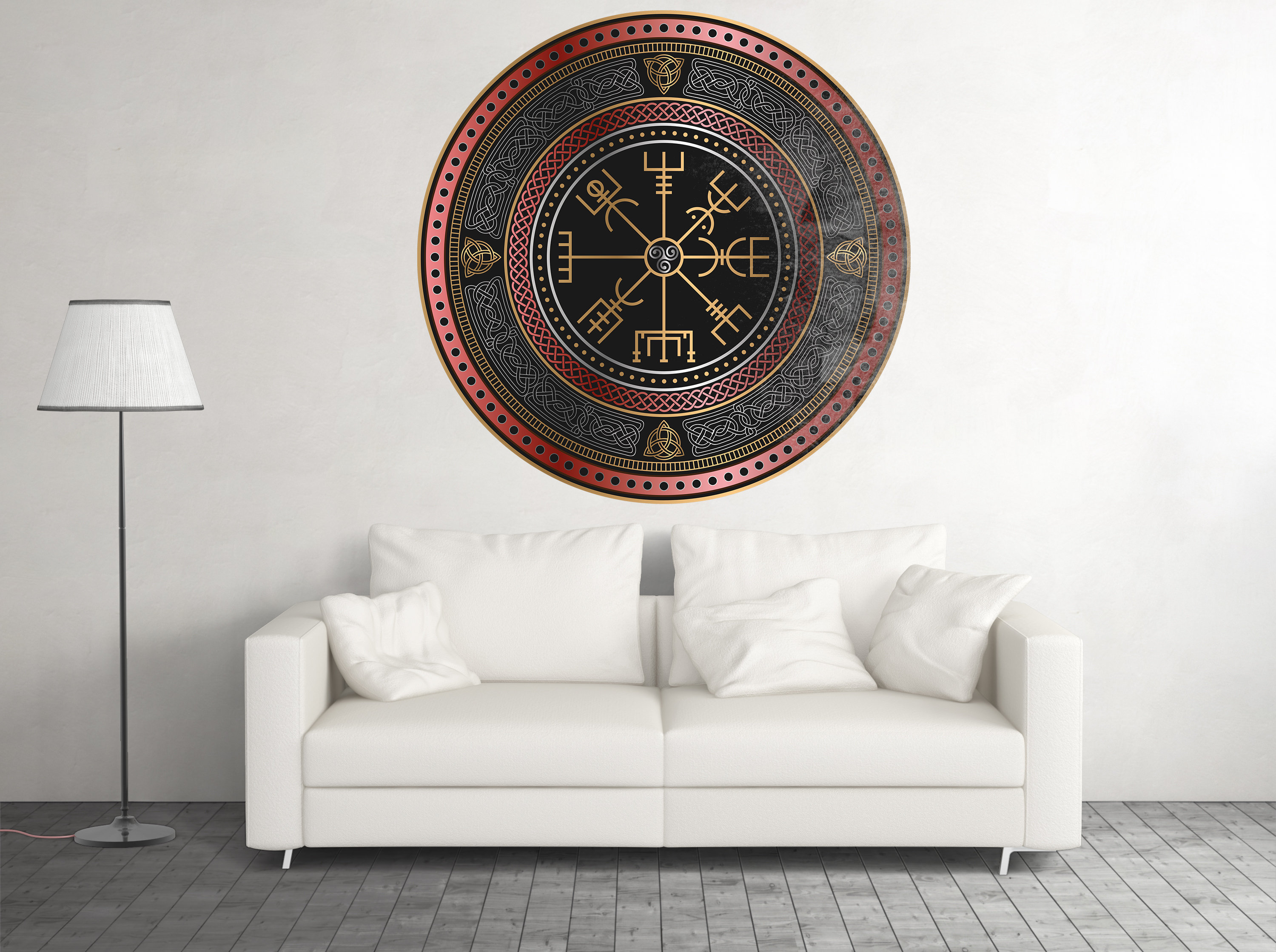 Vegvisir. Vikings Compass. Sigil. Nordic Symbol. Celtic Design. Wall ...