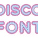 Retro Disco Font. Letters With Rounded Lines. Clipart Alphabet. Ai, Eps ...