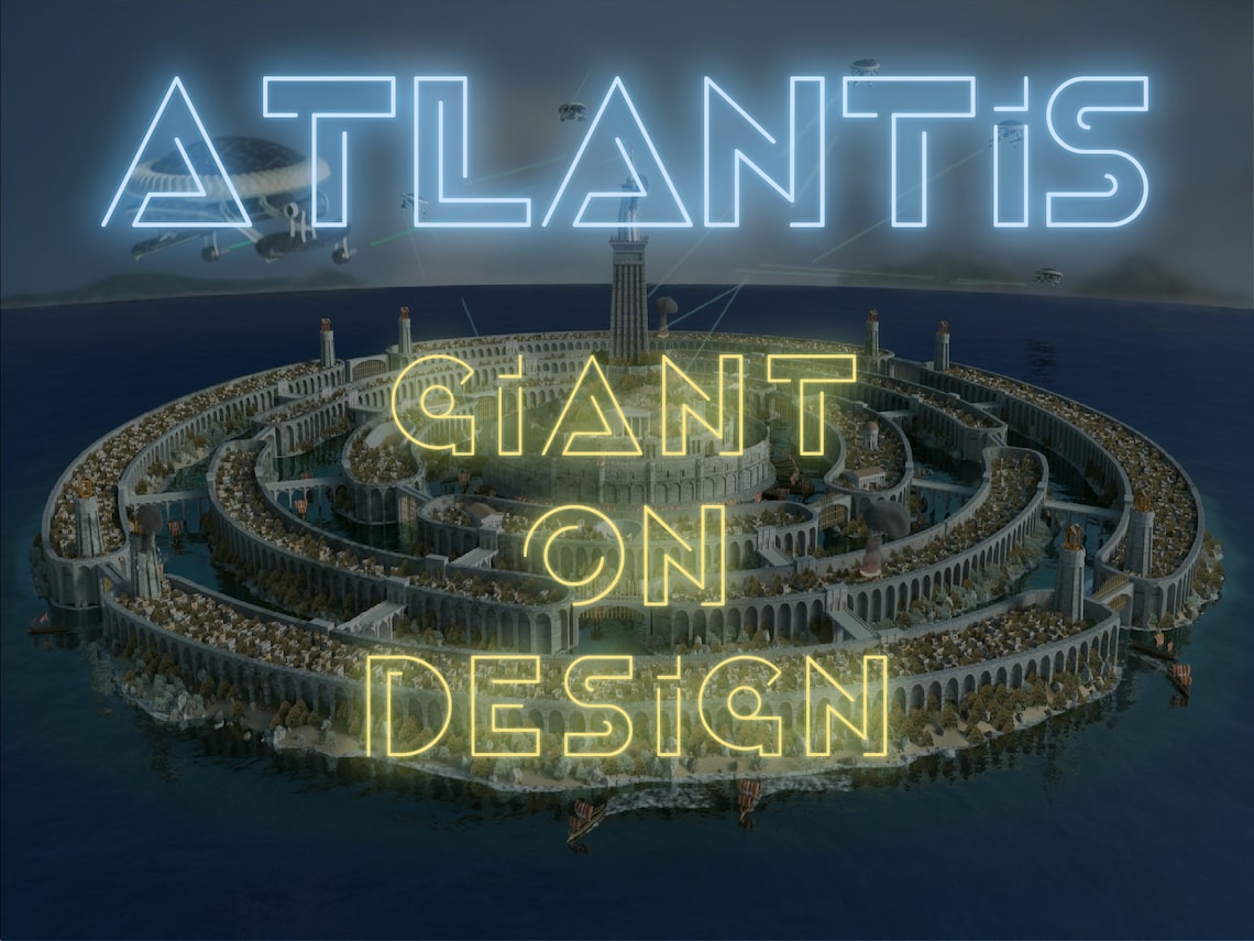 Atlantis Ttf Typeface. Procreate Font, Canva Font, Cricut Fonts - Etsy ...