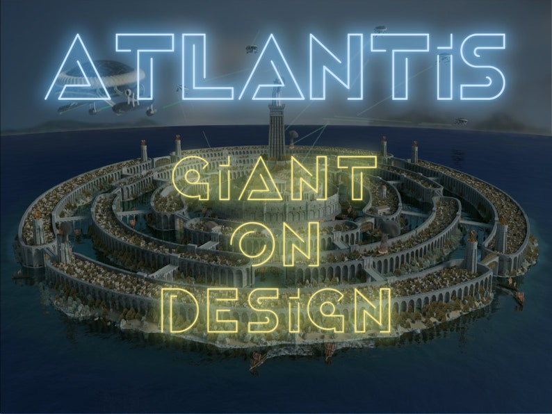 Atlantis Ttf Typeface. Procreate Font, Canva Font, Cricut Fonts - Etsy