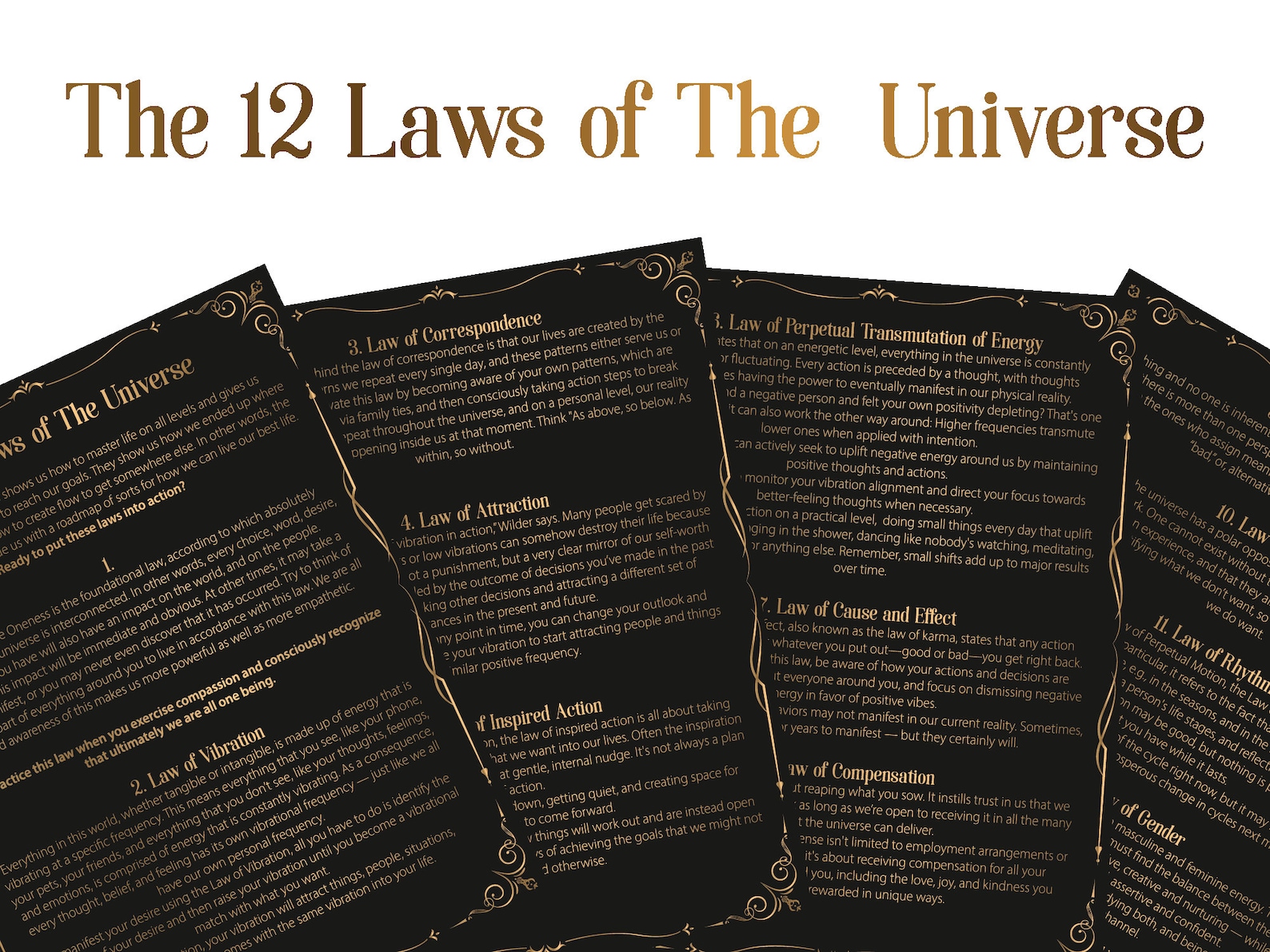 The 12 Laws of the Universe. Cheatsheet. Spirituality. Wellness ...