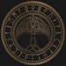 Yggdrasil in a Runic Circle. Tree of Life. Wall and Print Art. Celtic ...