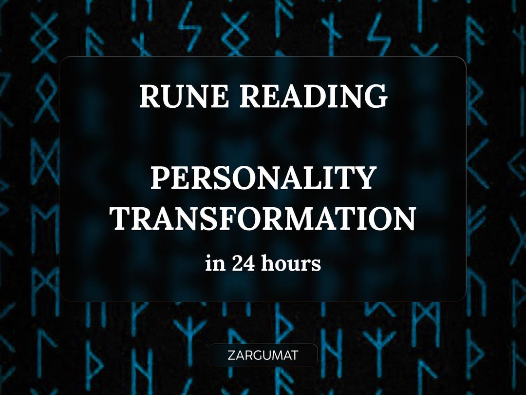 Rune Reading. Personality Transformation in 24 Hours - Etsy