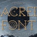 Sacred Font Otf. Sacral Typeface. Instalation Font. Procreate Font - Etsy