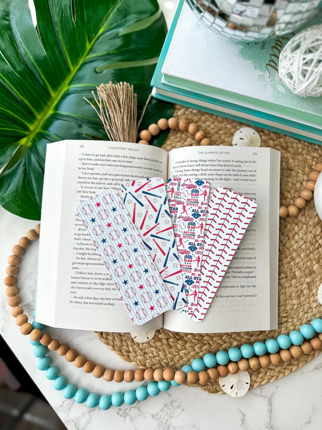 Baseball Bookmarks Set or Single | Handmade Matte Laminated Sports ...