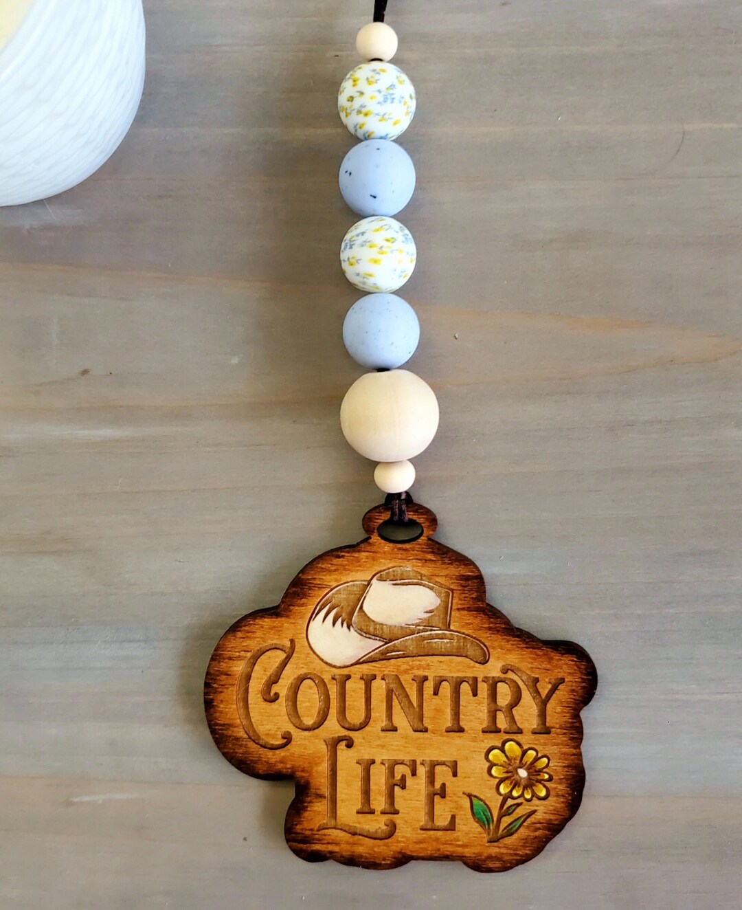 Country Life Car Charm, Car Charm, Air Freshener for Carer - Etsy