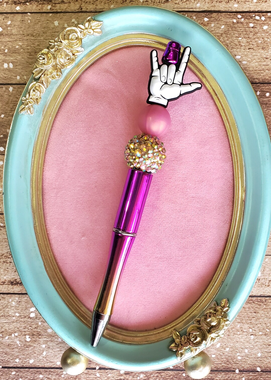 ASL, I Love You, Beaded Pen, Asl I Love You, - Etsy