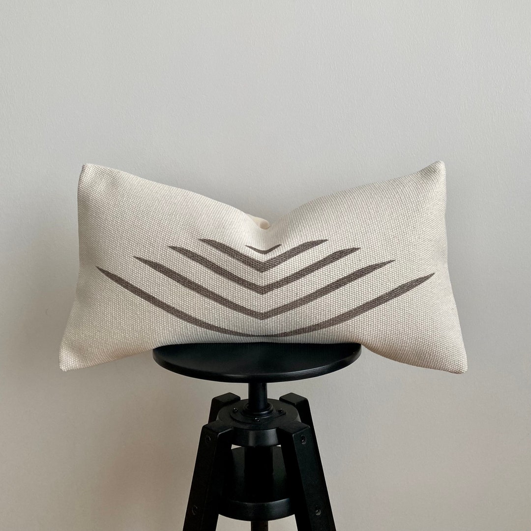 Decorative Pillow, 12x24 Kilim Pillow, Turkish Kilim Pillow, Black and ...