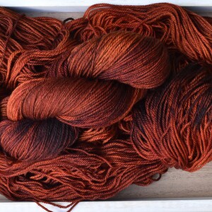 Limberlost: Hand-dyed Rust Orange Yarn. Spice. Clay. Umber. - Etsy