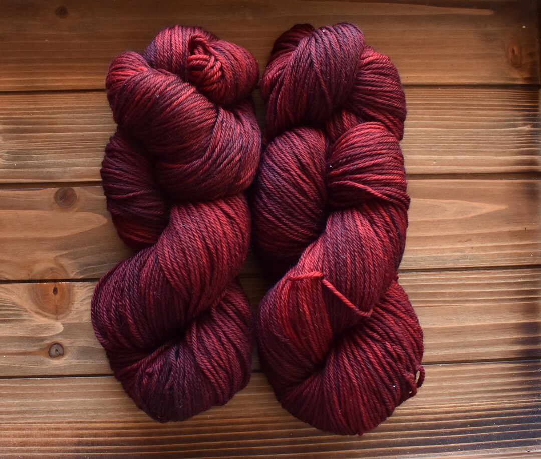 Scarlet: Hand-dyed, Merino Wool Nylon Superwash Fingering Sock Yarn ...