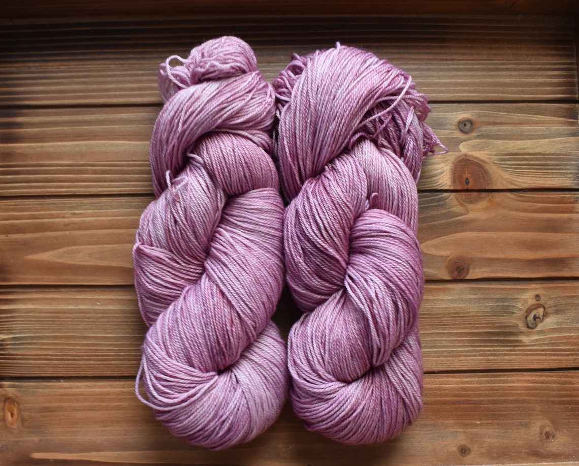 Cherry Blossom: Pastel Pink Yarn. Hand-dyed Wool Yarn. Tonal - Etsy