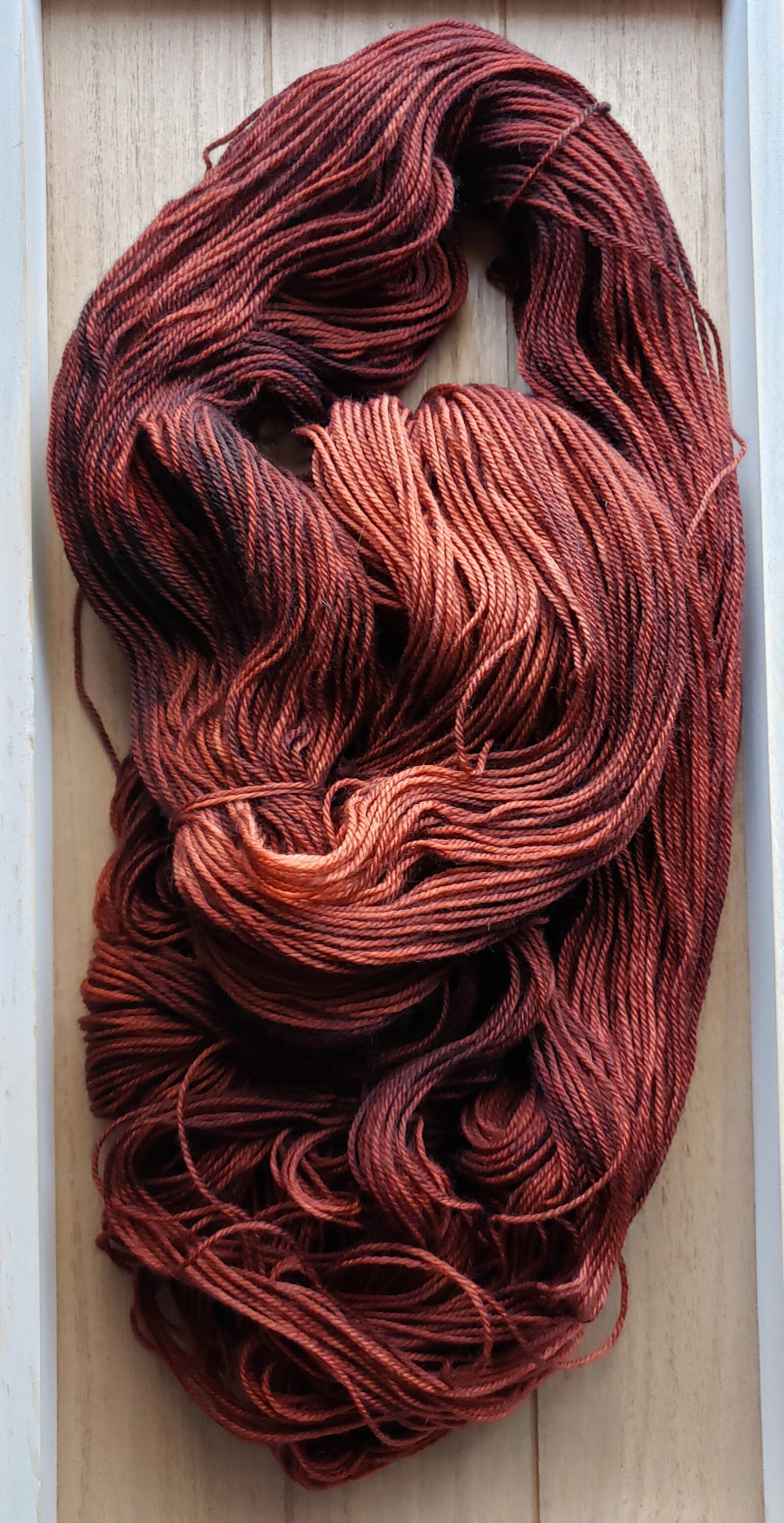 Limberlost: Hand-dyed Rust Orange Yarn. Spice. Clay. Umber. - Etsy