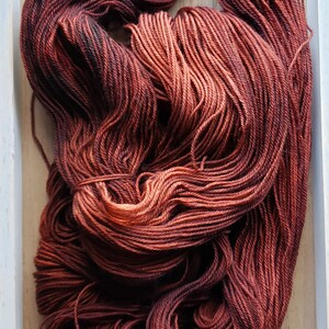 Limberlost: Hand-dyed Rust Orange Yarn. Spice. Clay. Umber. - Etsy