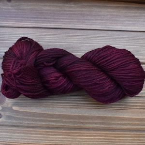 Mulberry: Hand-dyed Yarn. Purplish Red. Maroon Pink. Dark Magenta ...