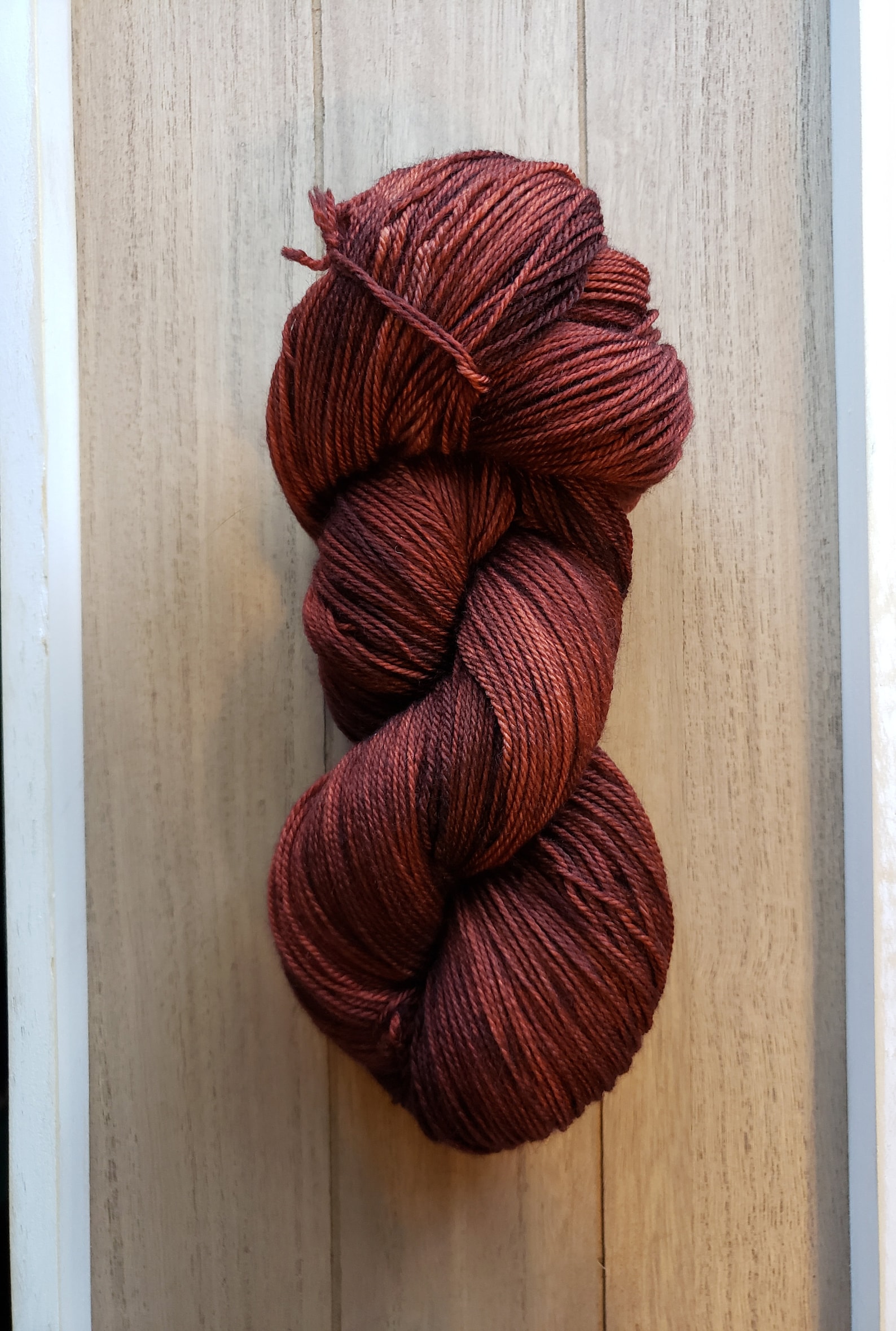 Limberlost: Hand-dyed Rust Orange Yarn. Spice. Clay. Umber. - Etsy