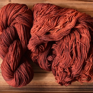 Limberlost: Hand-dyed Rust Orange Yarn. Spice. Clay. Umber. Copper ...