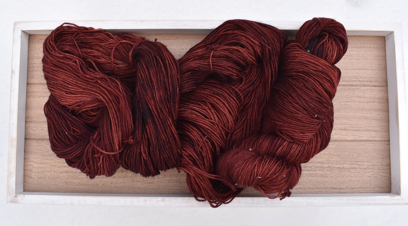 Limberlost: Hand-dyed Rust Orange Yarn. Spice. Clay. Umber. - Etsy