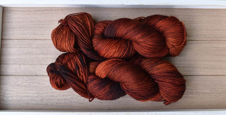 Limberlost: Hand-dyed Rust Orange Yarn. Spice. Clay. Umber. - Etsy