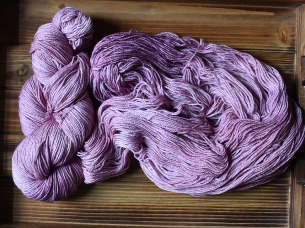 Cherry Blossom: Pastel Pink Yarn. Hand-dyed Wool Yarn. Tonal - Etsy