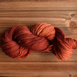 Limberlost: Hand-dyed Rust Orange Yarn. Spice. Clay. Umber. - Etsy