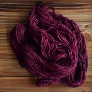 Mulberry: Hand-dyed Yarn. Purplish Red. Maroon Pink. Dark Magenta ...
