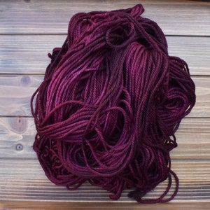 Mulberry: Hand-dyed Yarn. Purplish Red. Maroon Pink. Dark Magenta ...