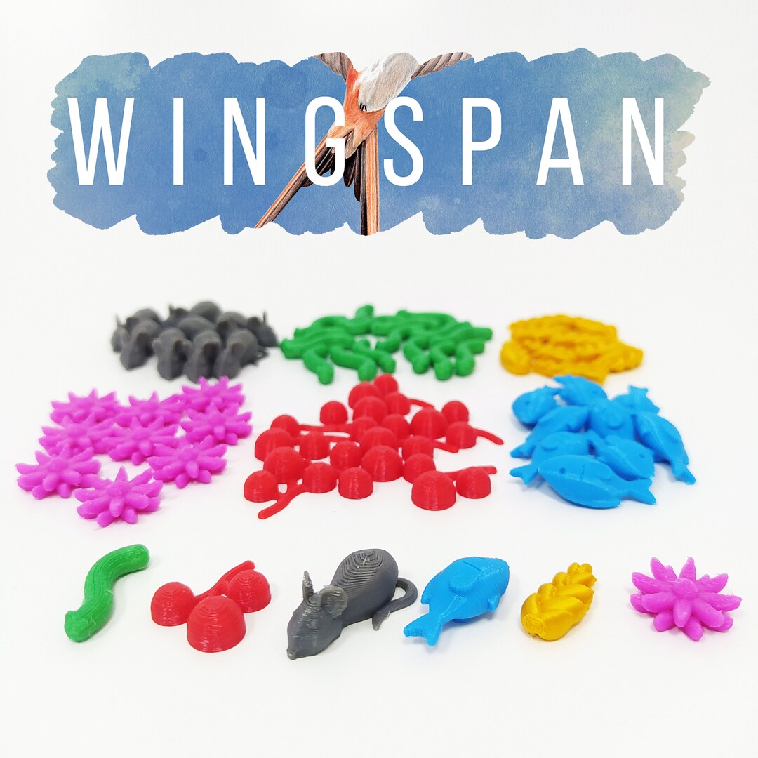Wingspan Player Tokens, Food and Starter Player/cubes/customization ...