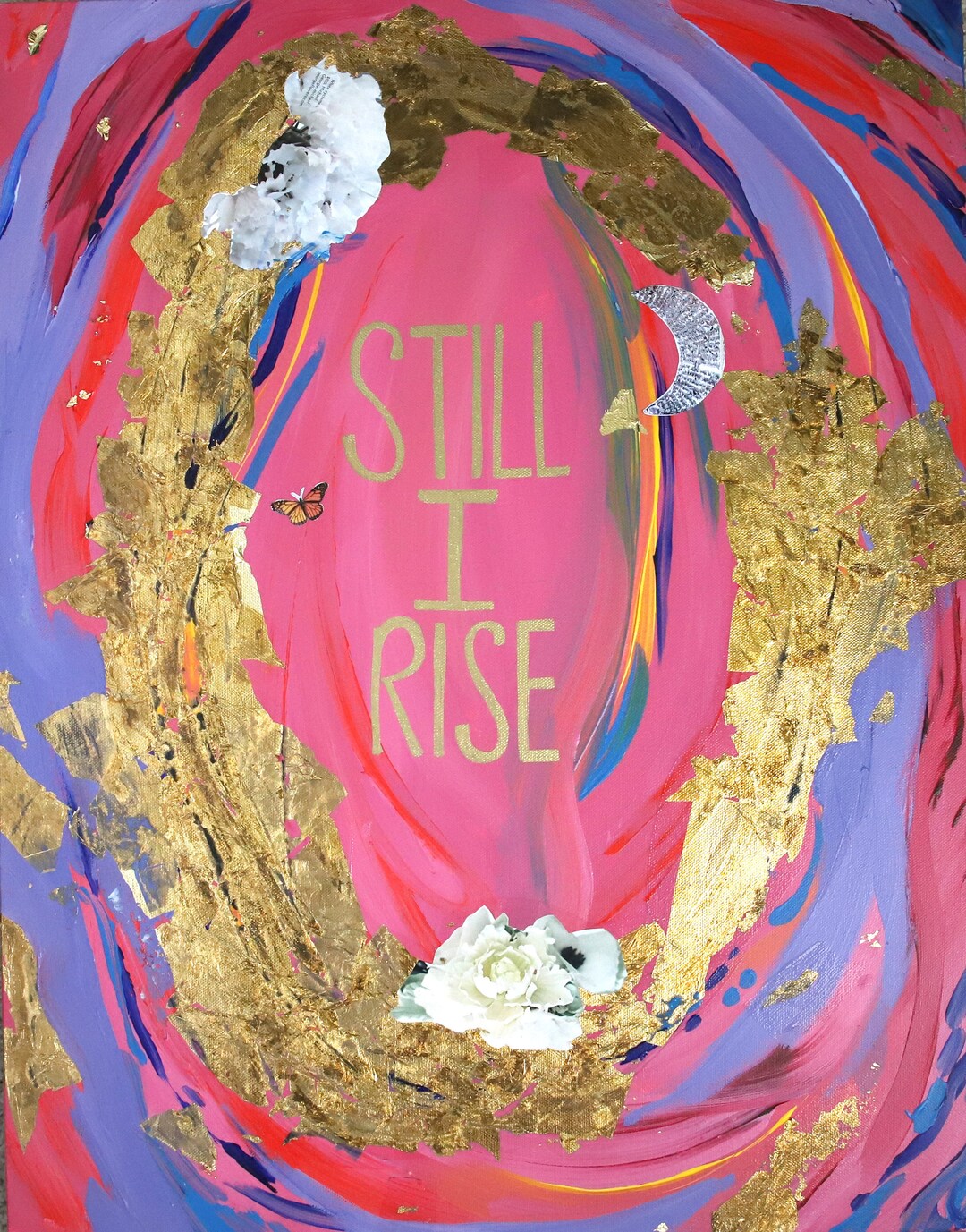 Still I Rise - Collage on Acrylic - Etsy