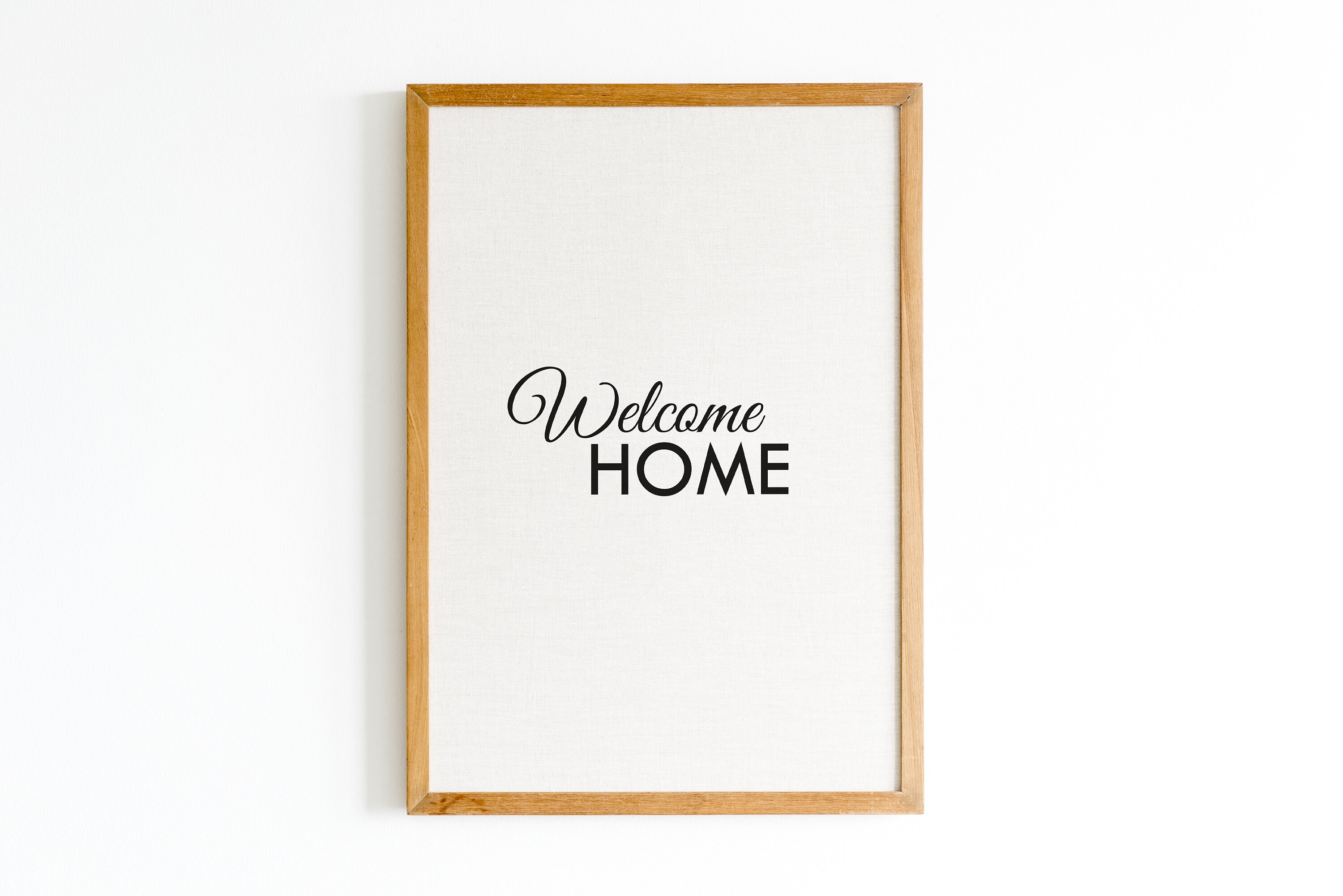 Welcome Home Printable Poster - Modern Calligraphy Digital Print for ...