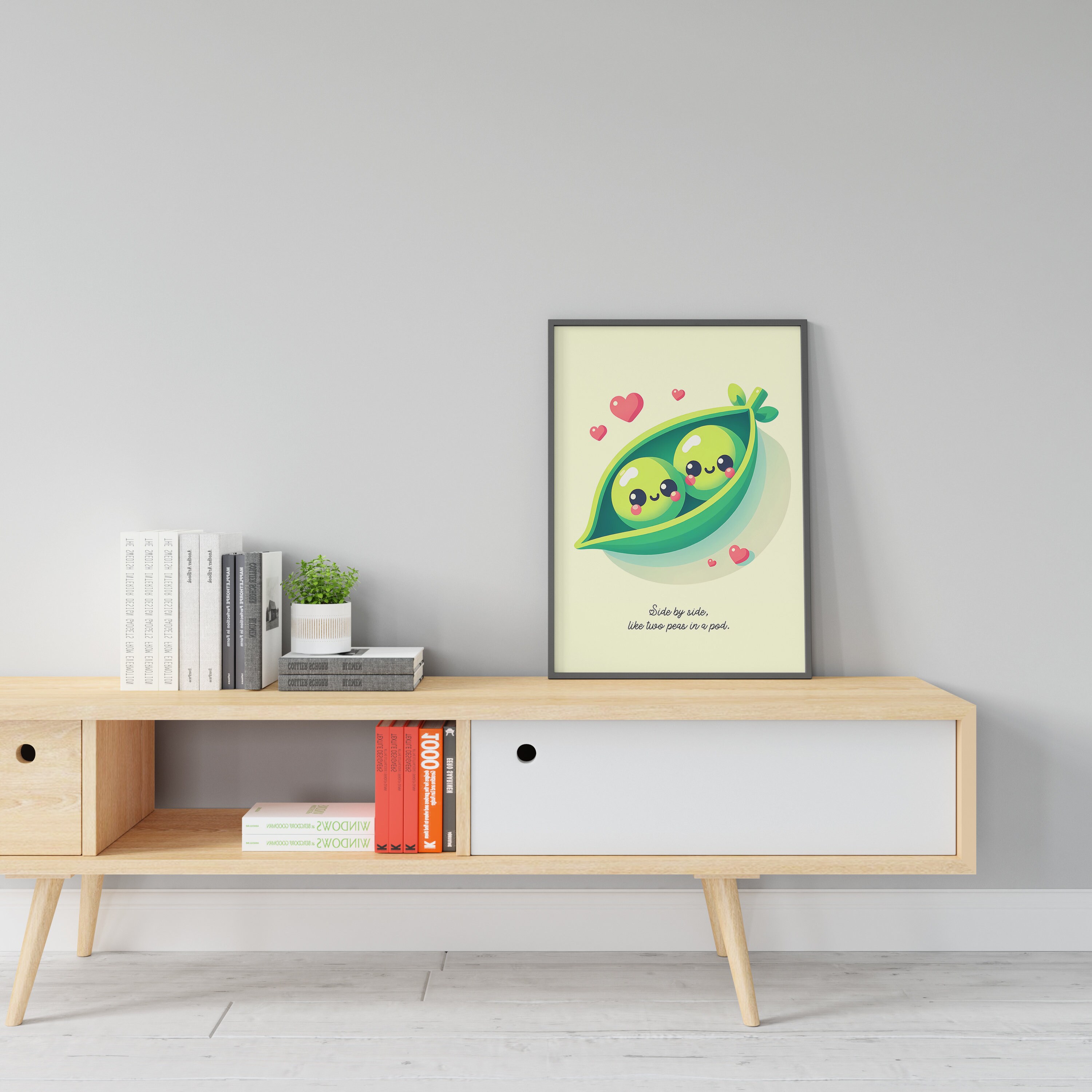 Two Peas in a Pod Poster - A Sweet Valentine's Day Gift for Couple - Etsy