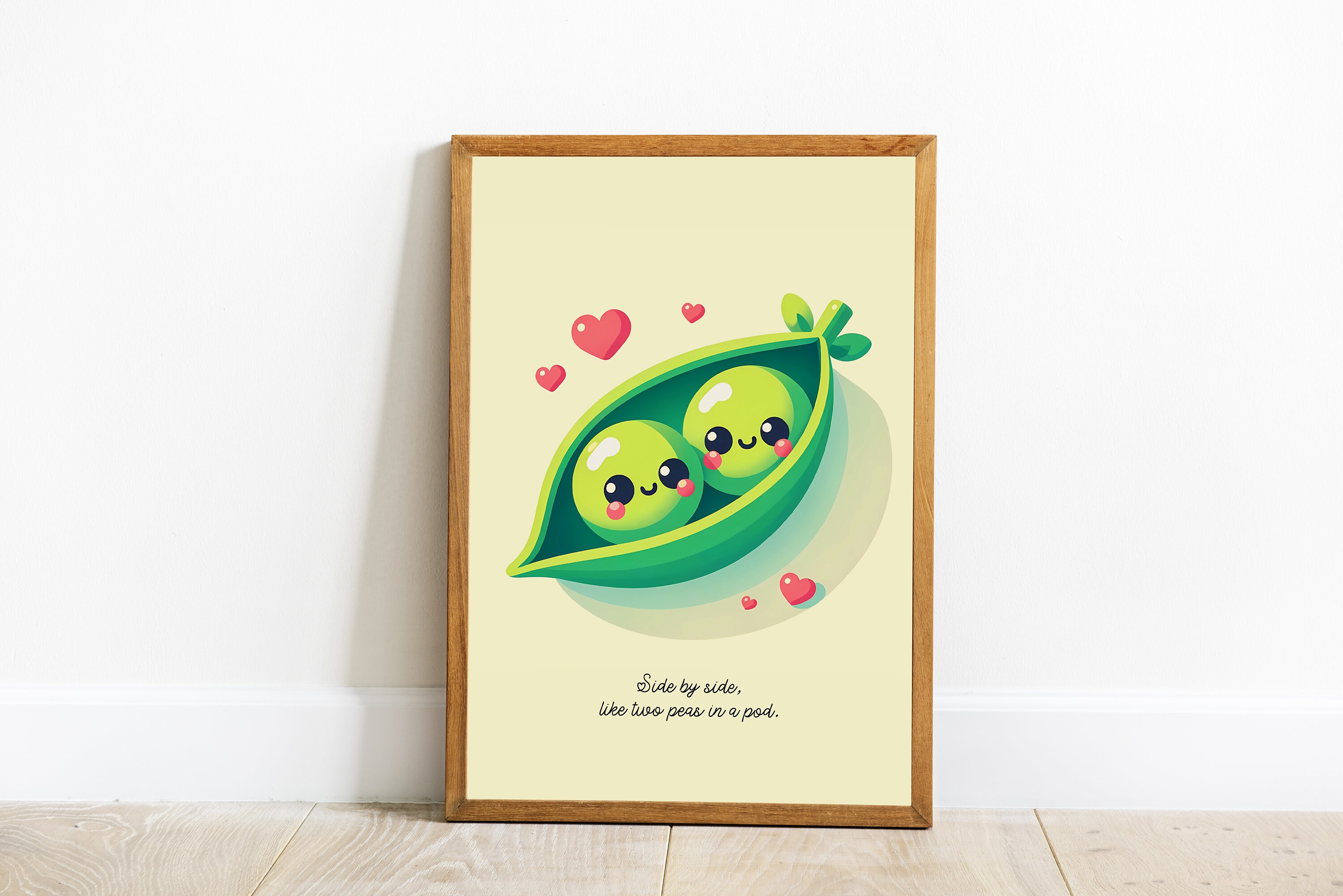 Two Peas in a Pod Poster - A Sweet Valentine's Day Gift for Couple - Etsy