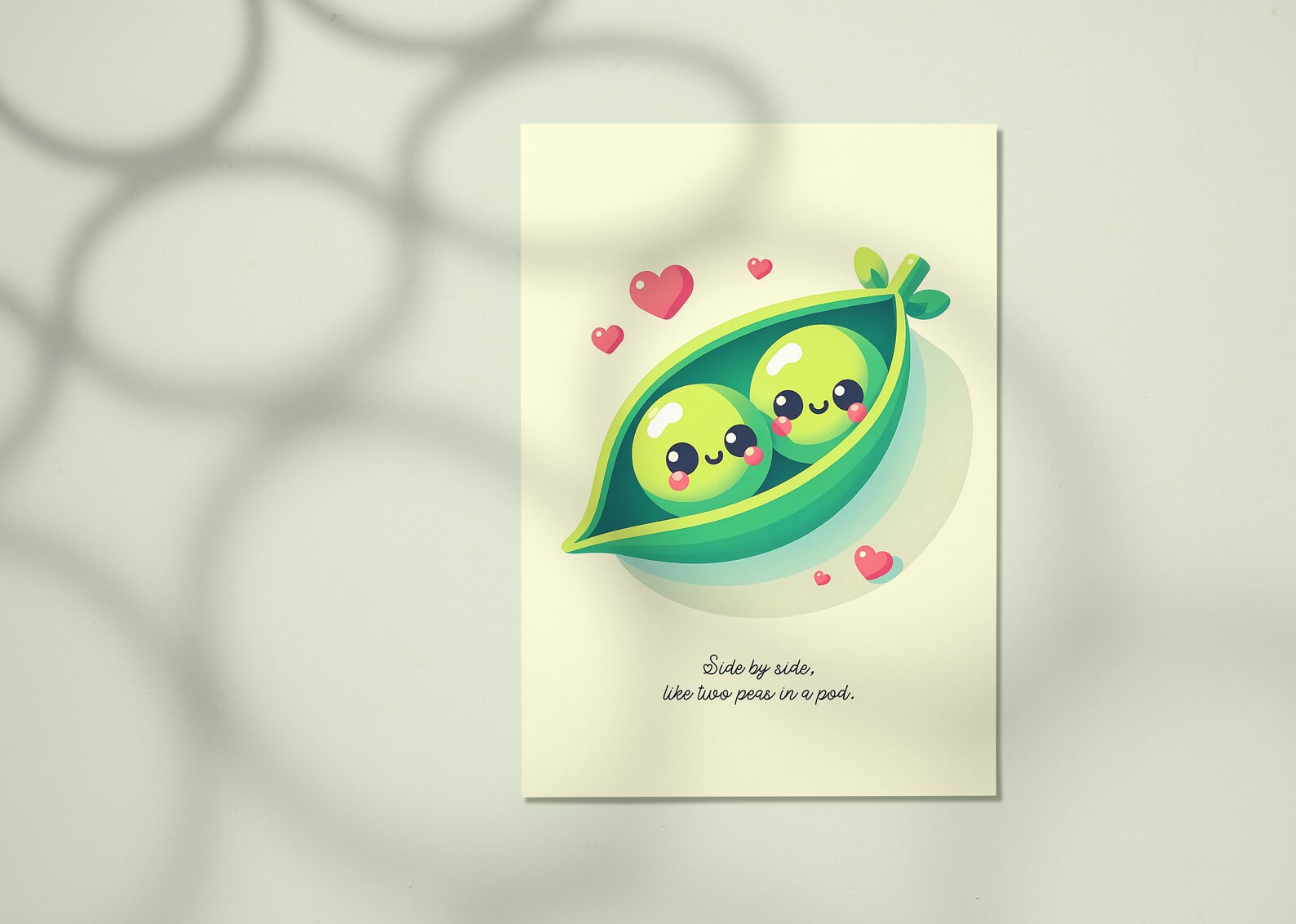 Two Peas in a Pod Poster - A Sweet Valentine's Day Gift for Couple - Etsy
