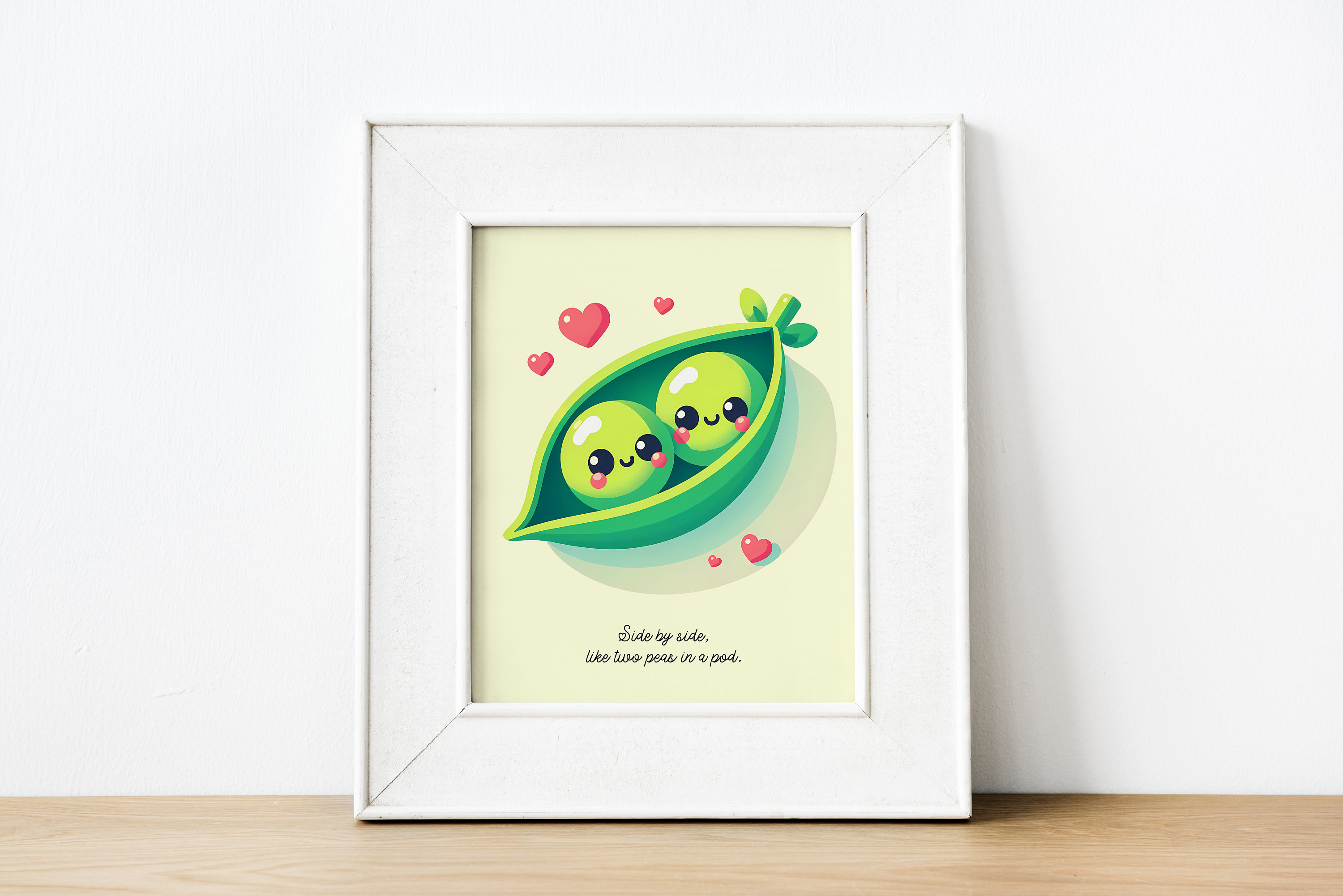 Two Peas in a Pod Poster - A Sweet Valentine's Day Gift for Couple - Etsy