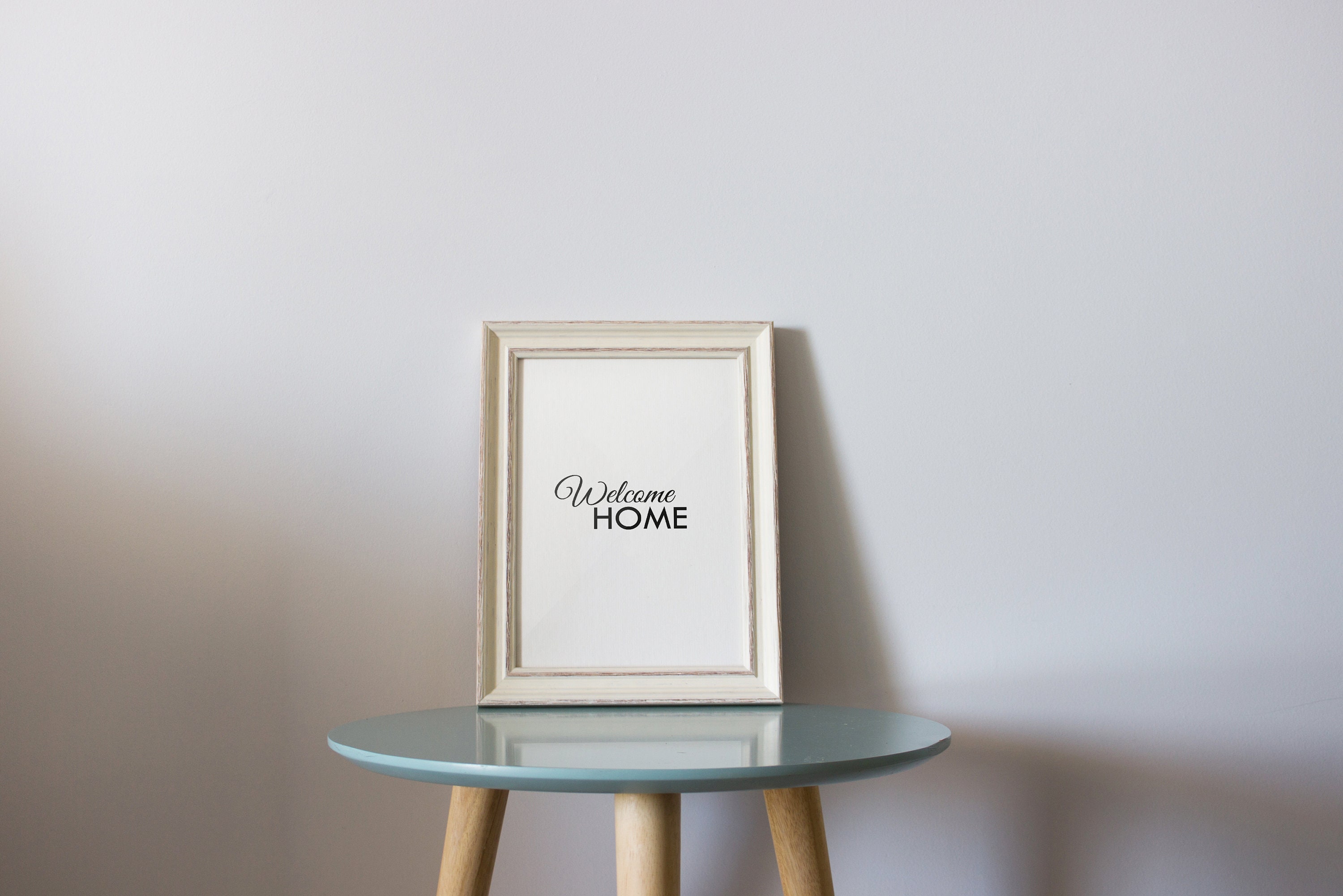 Welcome Home Printable Poster - Modern Calligraphy Digital Print for ...