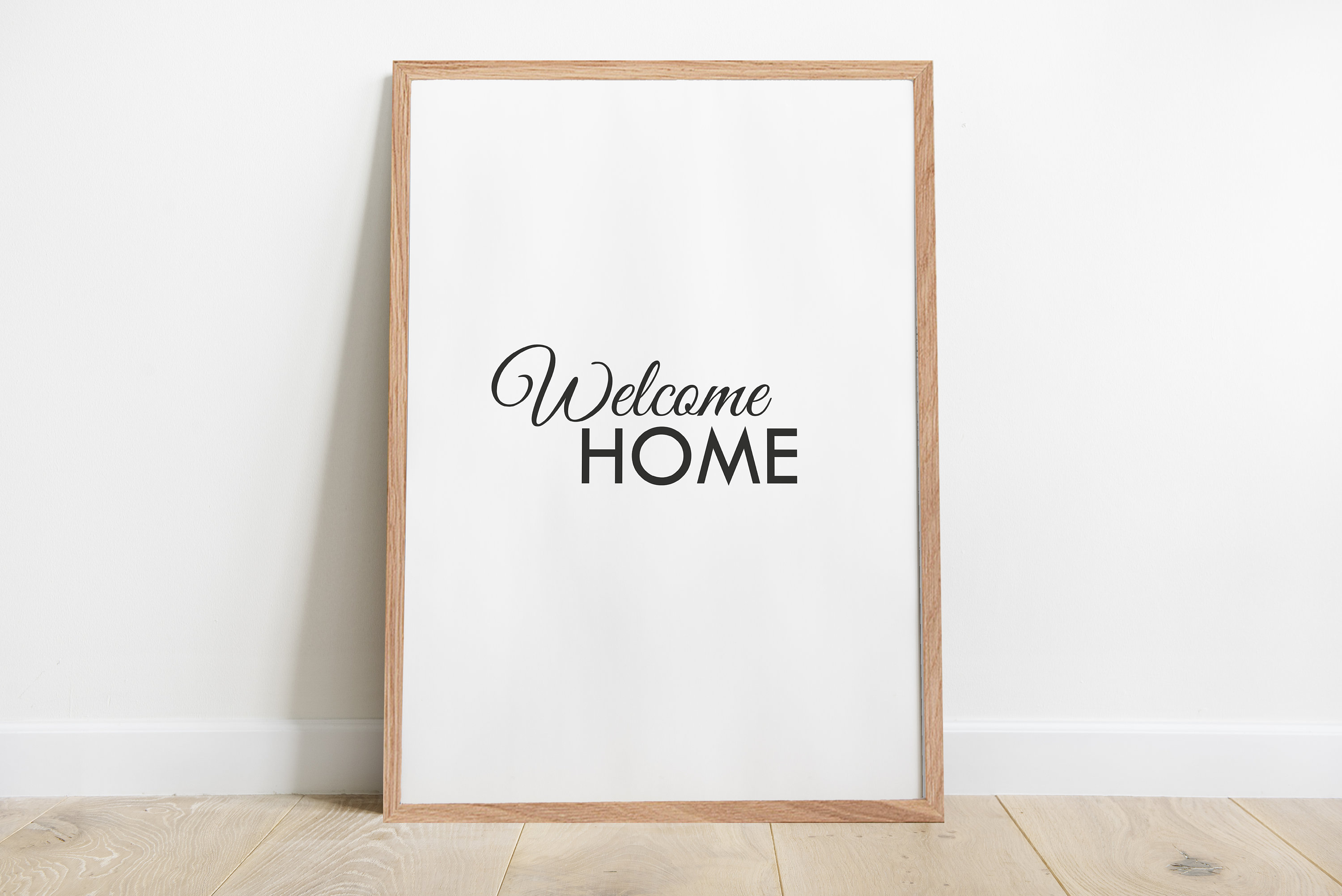 Welcome Home Printable Poster - Modern Calligraphy Digital Print for ...