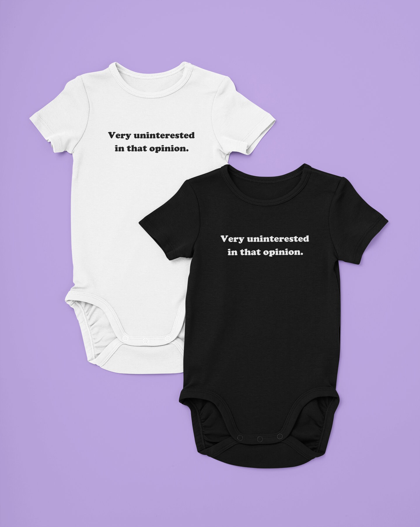 Very Uninterested in That Opinion Funny Sassy Quote Baby Onesie - Etsy