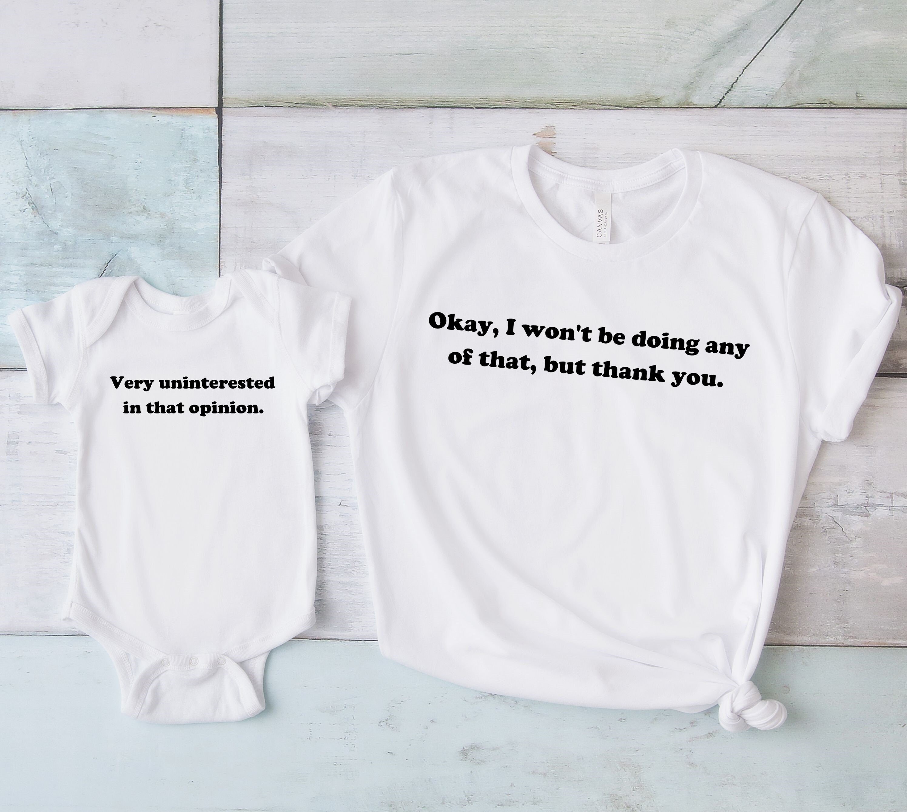 Very Uninterested in That Opinion Funny Sassy Quote Baby Onesie - Etsy