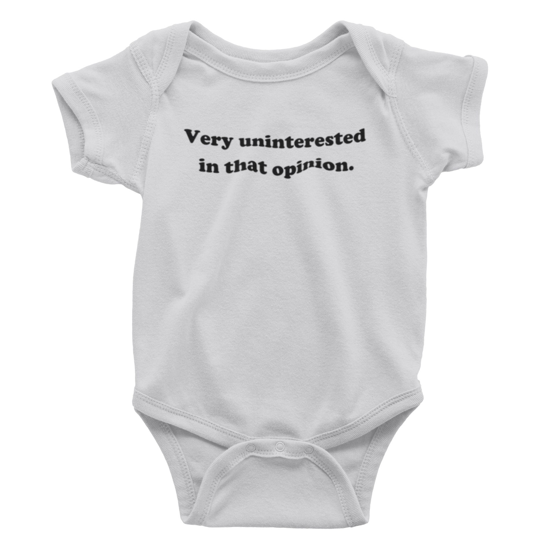Very Uninterested in That Opinion Funny Sassy Quote Baby Onesie - Etsy