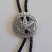 Texas Rangers Peso Back Company A Pewter Badge Bolo Tie Silver Badge ...