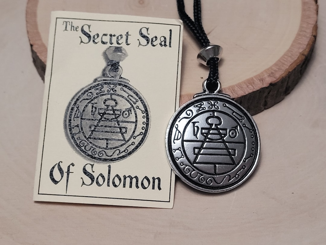 Secret Seal of Solomon Pendant Necklace Magic Protection Talisman 1.10 ...