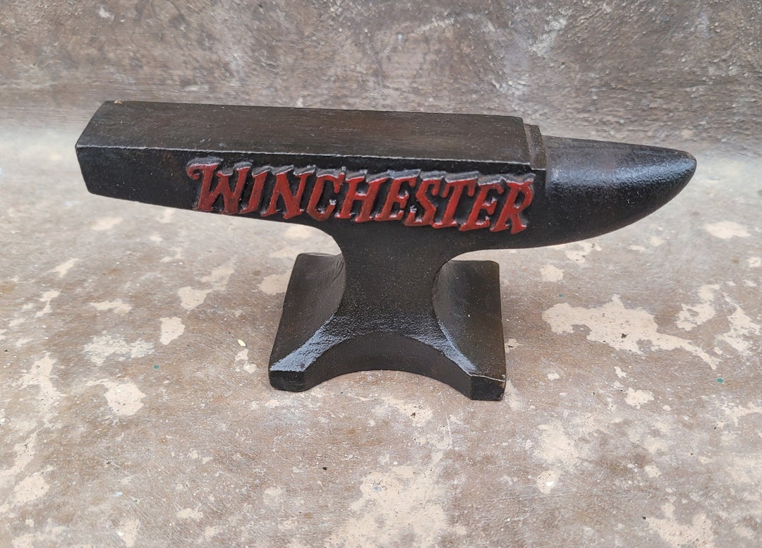 Winchester Rifles Anvil Cast Iron Gunsmith Gun Collector Paperweight ...