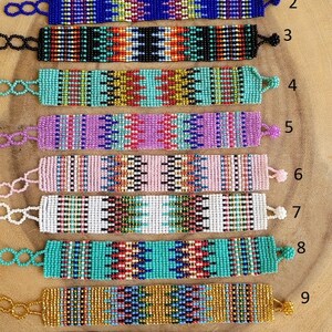 Native American Seed Beaded Bracelet Hand Made Seed Beaded - Etsy