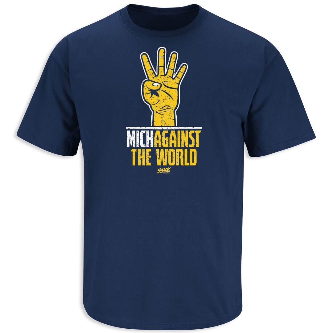 Michagainst the World michigan Against the World T-shirt for Michigan ...