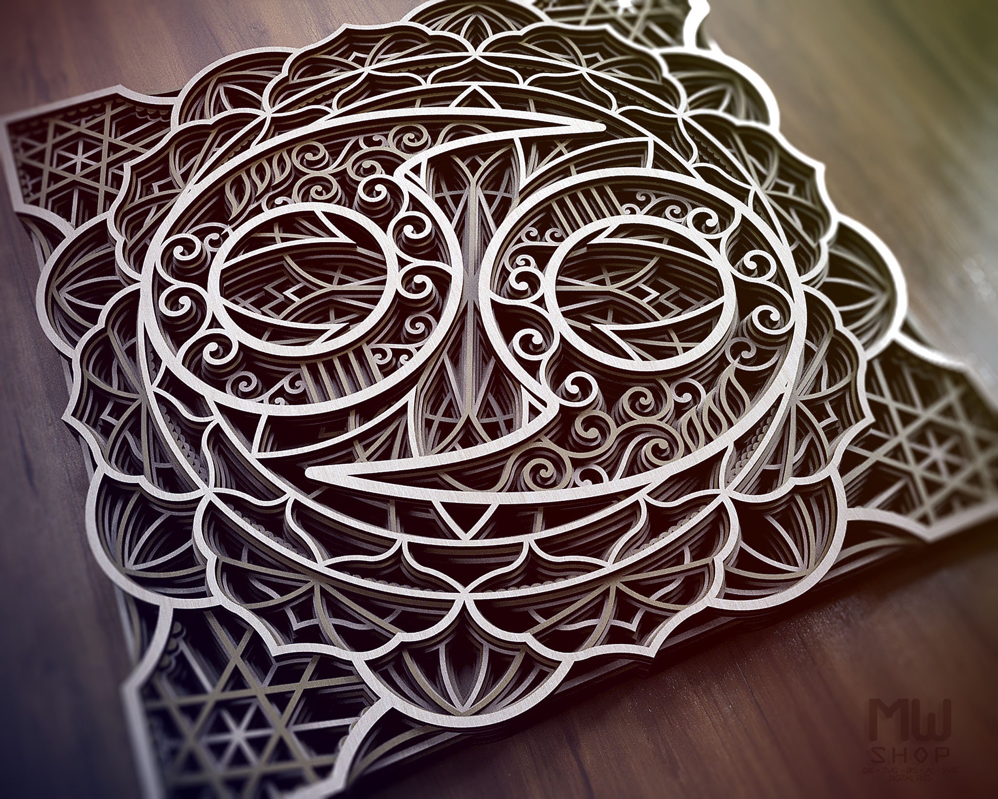 Cancer Zodiac Sign Multilayer Cancer Mandala Cancer DXF | Etsy