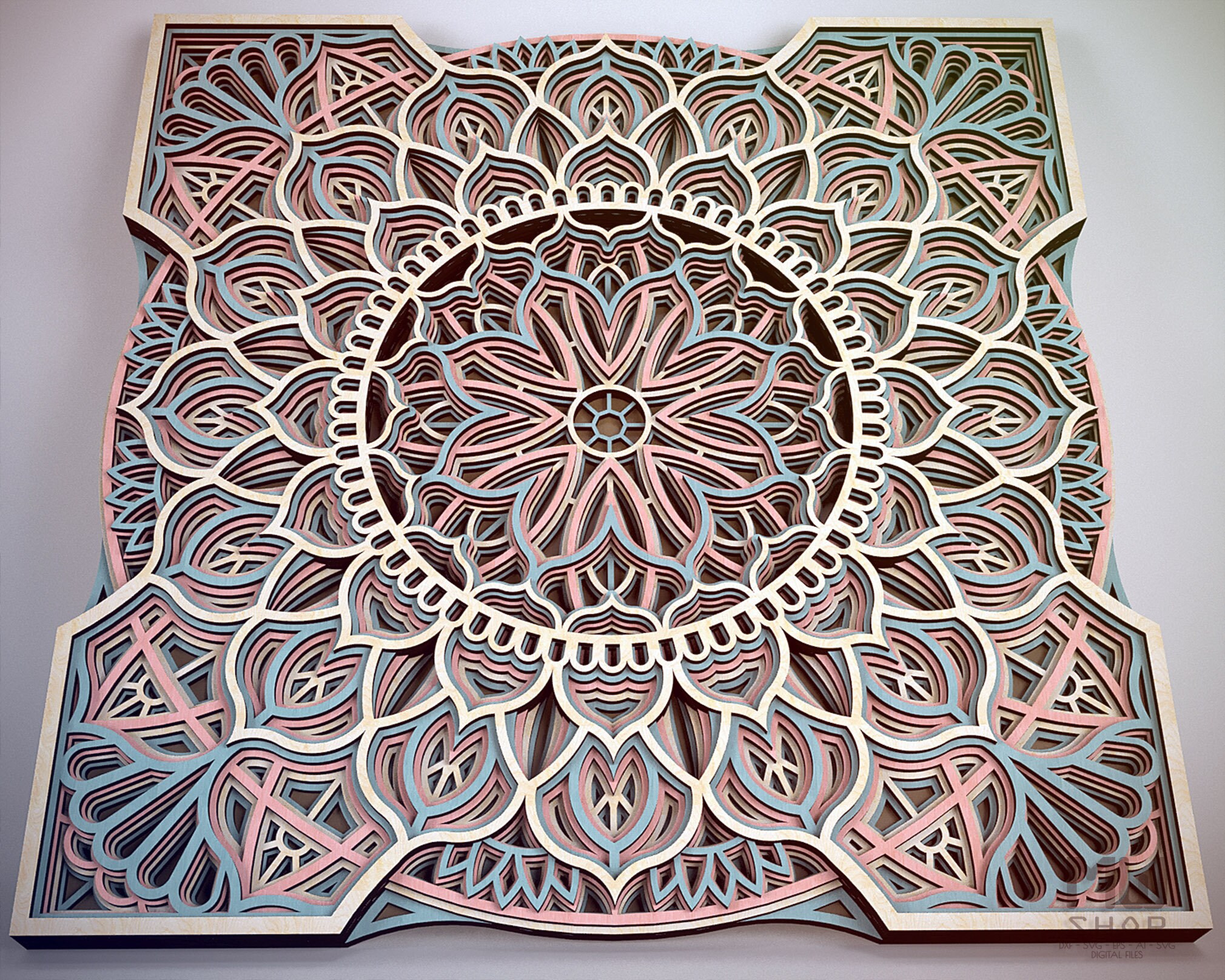 M08 Mandala DXF file for Laser Cut and CNC router Laser Cut | Etsy