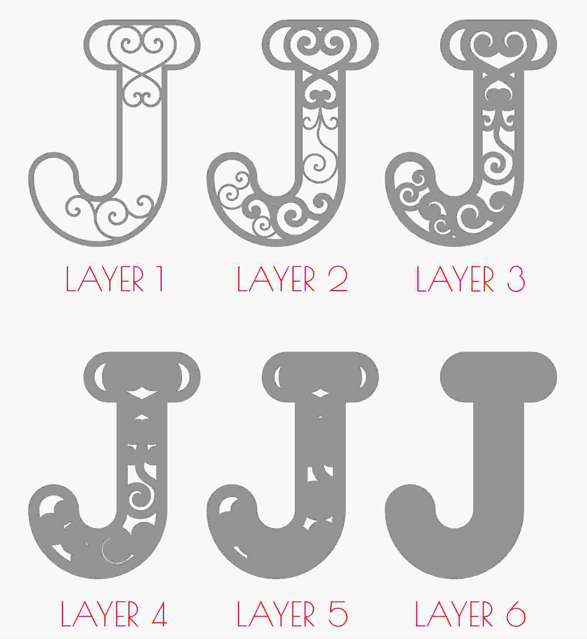 Letter J Svg File