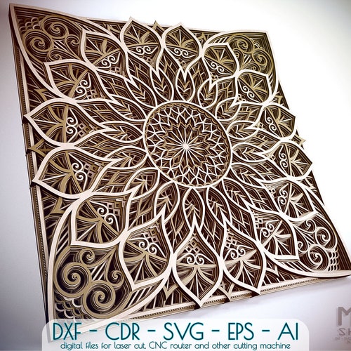 Laser Cut Multilayer Ornamental Panel Template Layered | Etsy